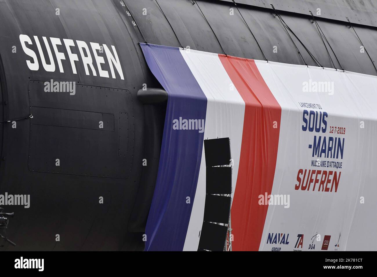 new French nuclear 99-metre-long black steel monster submarine 'Suffren ...