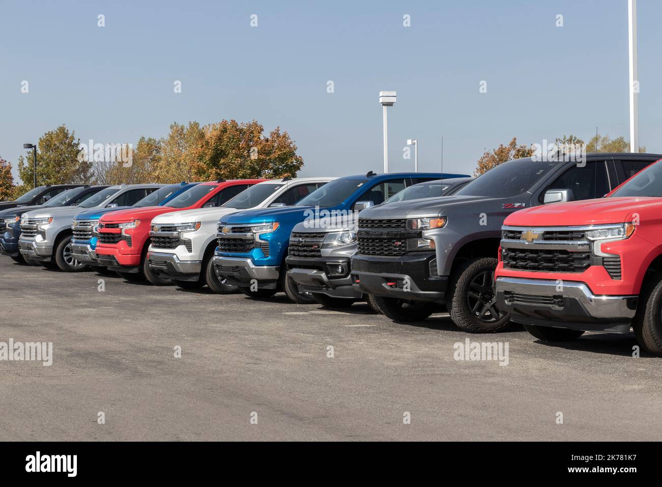 Plainfield - Circa October 2022: Chevrolet Silverado 1500 display ...