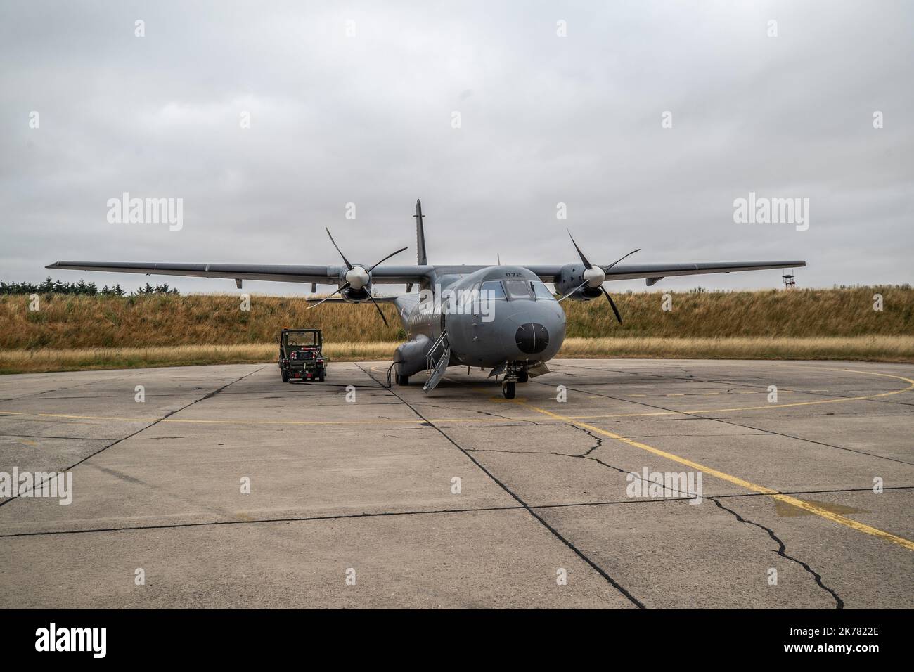 The Airbus CN-235, CASA Nurse, which participates in the parade on July ...