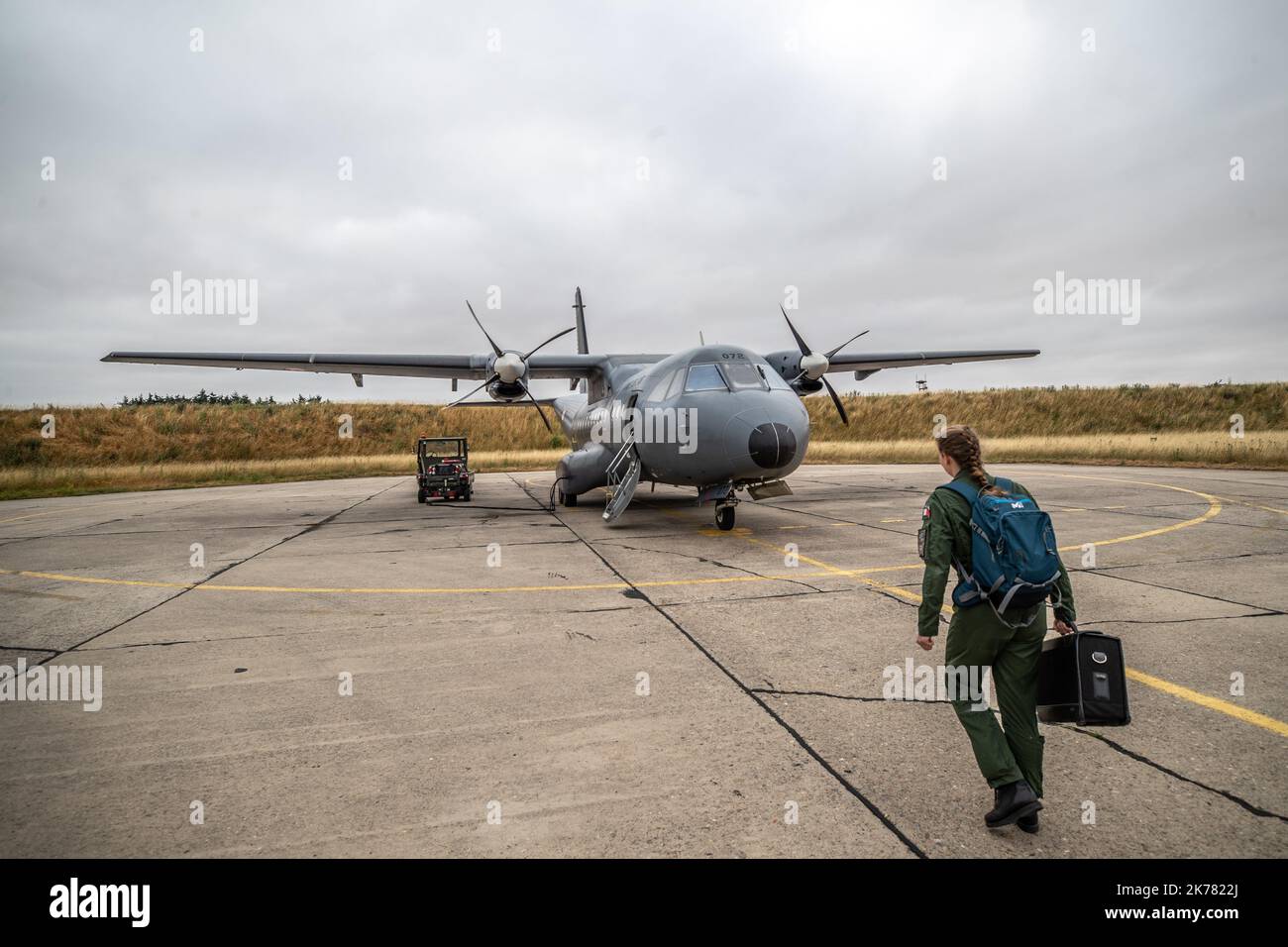 The Airbus CN-235, CASA Nurse, which participates in the parade on July ...