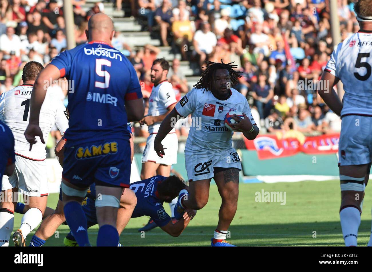Lyon's Mathieu Bastareaud in action. On Friday August 2nd at Stade ...