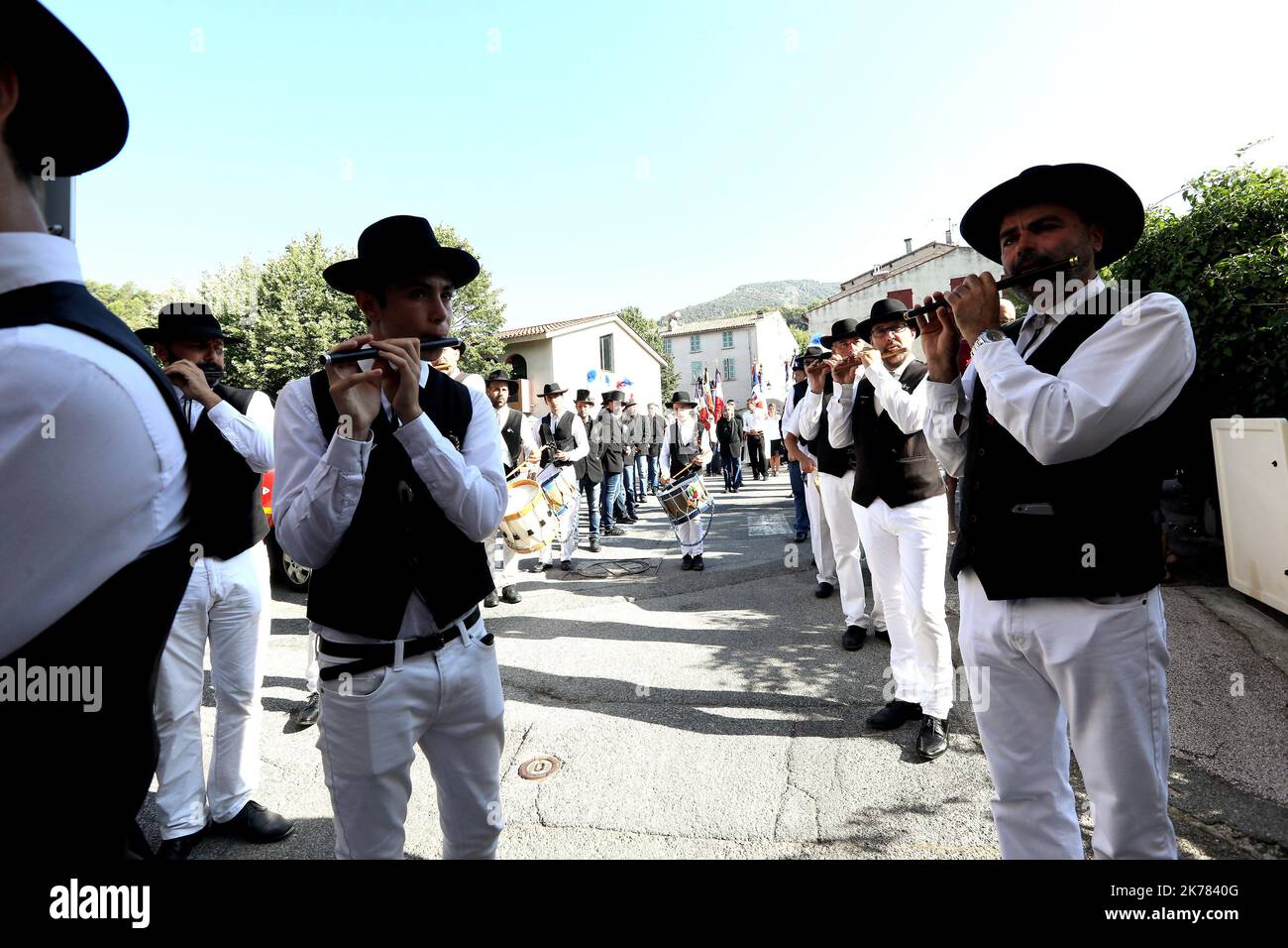 Funeral procession honouring French mayor of Signes Jean-Mathieu Michel ...