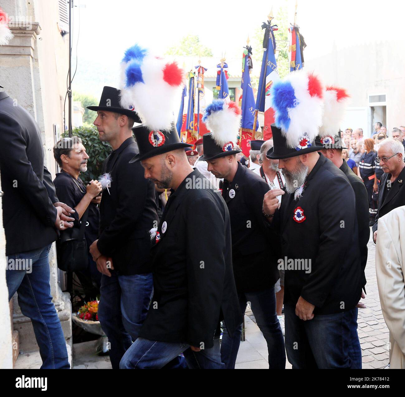 Funeral procession honouring French mayor of Signes Jean-Mathieu Michel ...