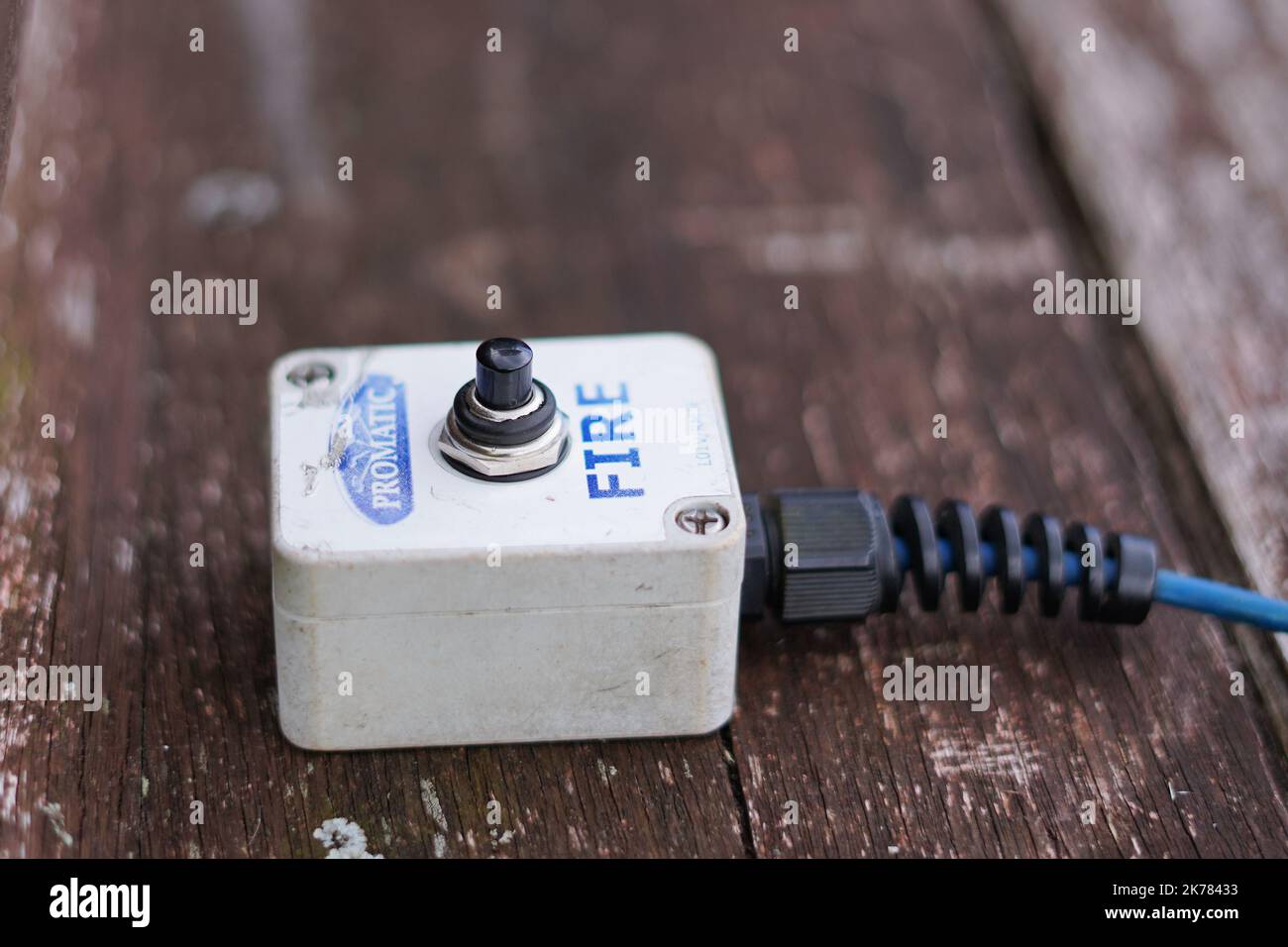 Clay Target Shooting - fire trigger for clay target trap Stock Photo ...