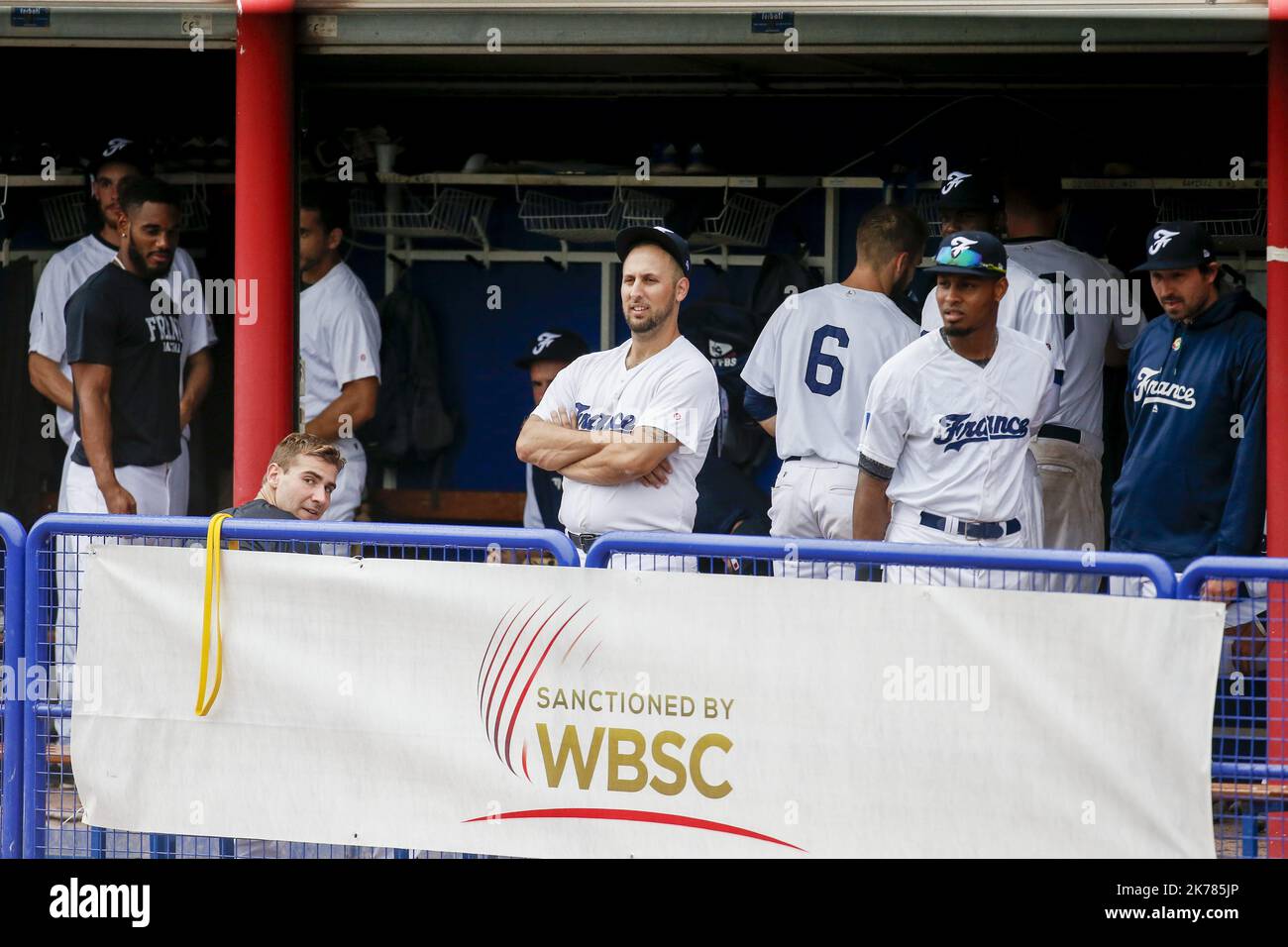 Team of France during the Yoshida Challenge International Baseball ...