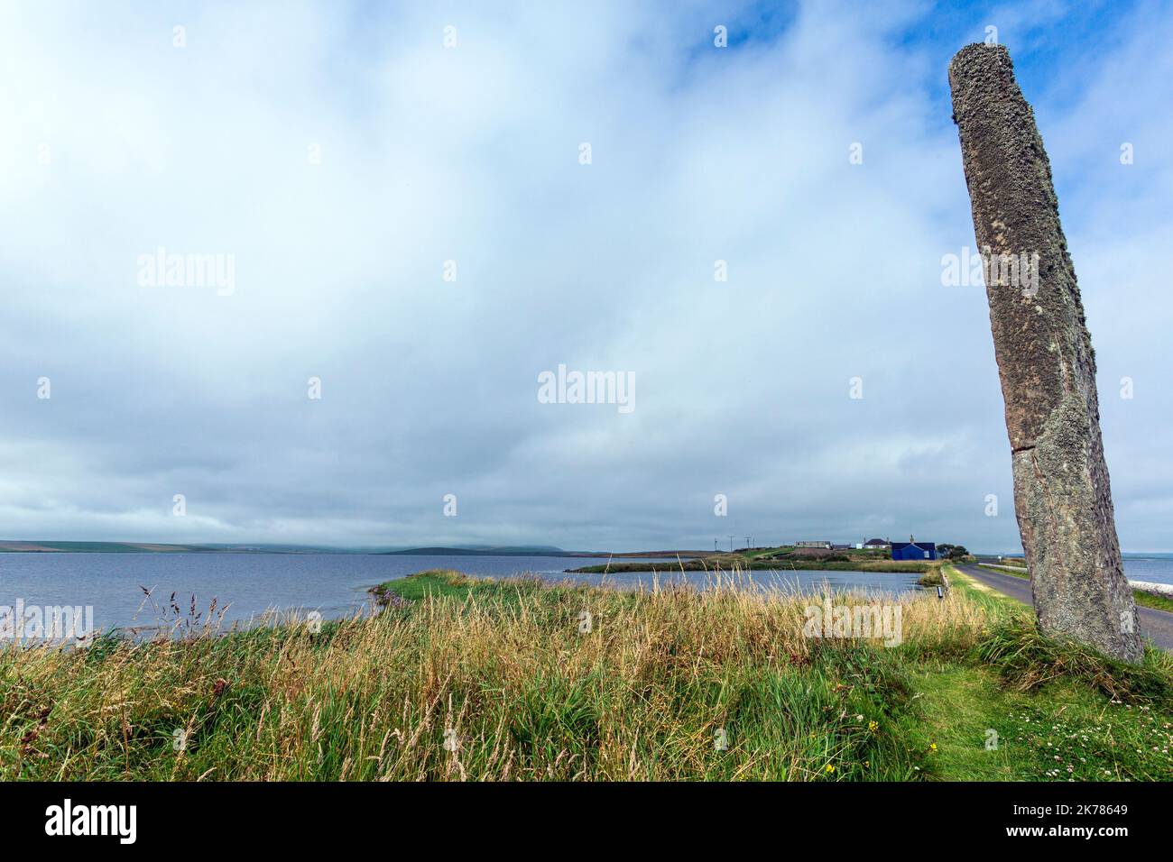 The Watch Stone, Standing Stone, Mainland, Orkney, Scotland, UK Stock ...