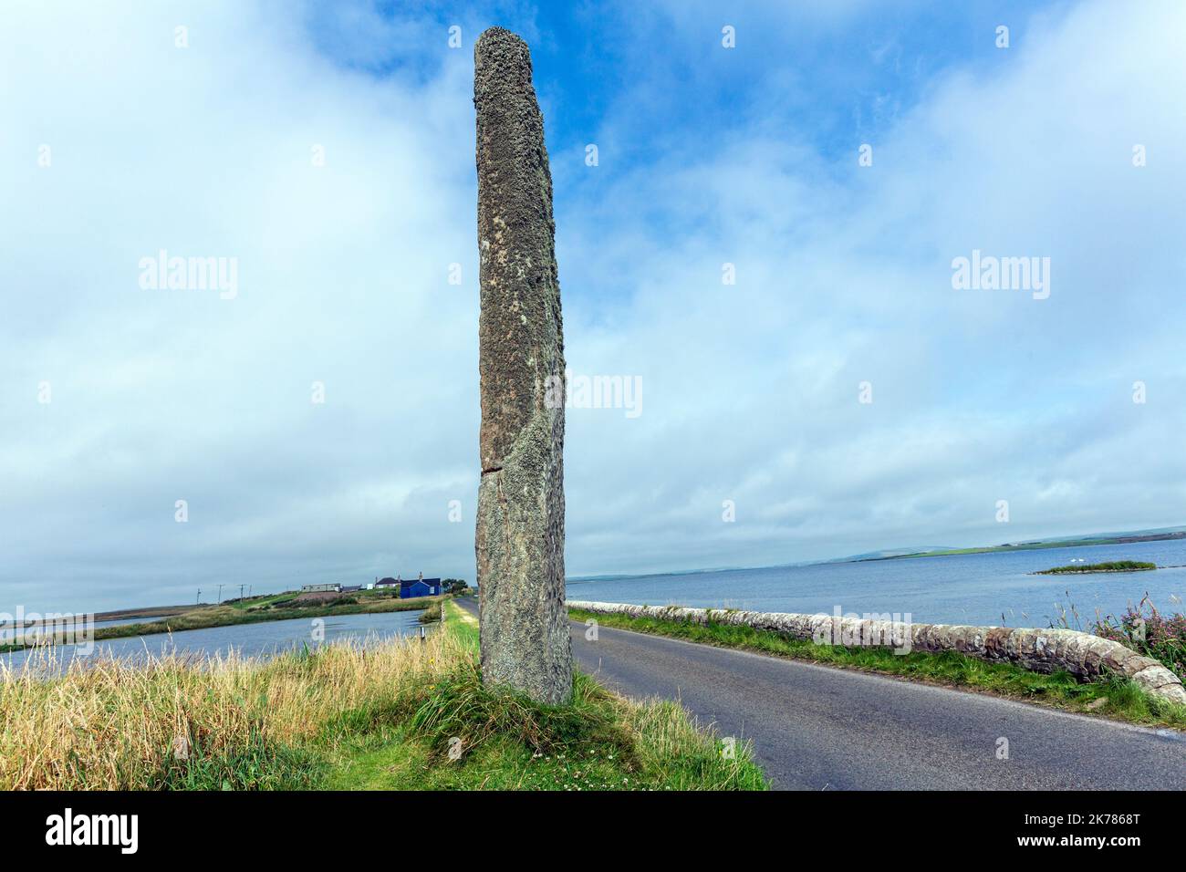 The Watch Stone, Standing Stone, Mainland, Orkney, Scotland, UK Stock ...