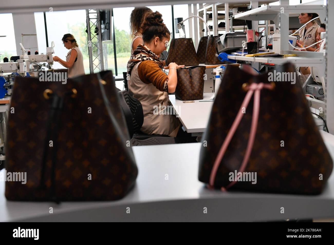 Louis Vuitton factory in Beaulieu sur Layon France Sept 5 2019 Stock ...