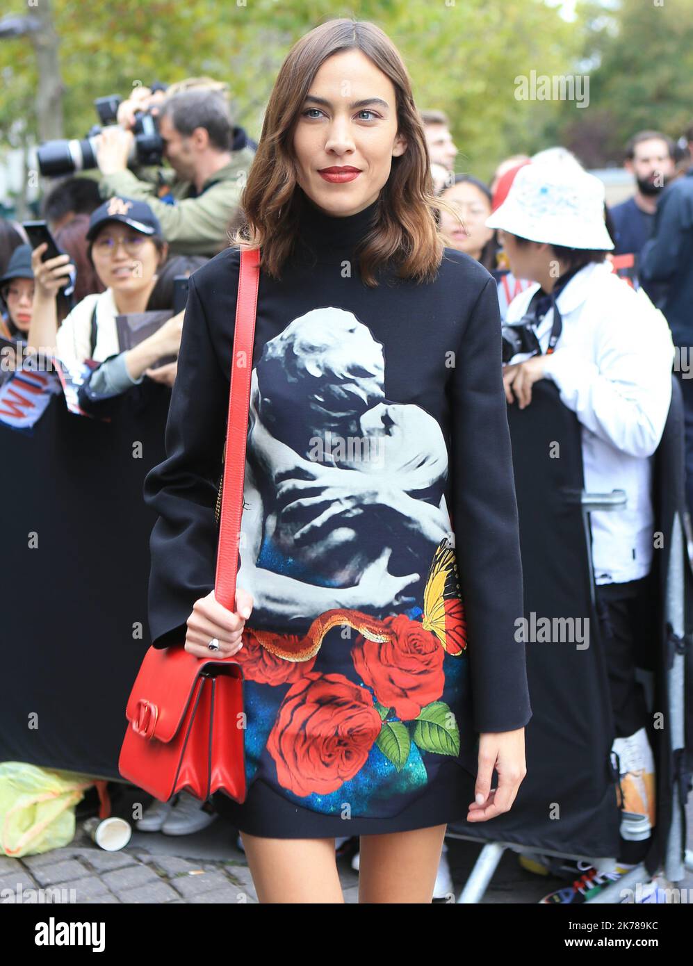 Alexa Chung attending the Valentino Womenswear Spring/Summer 2020 show ...