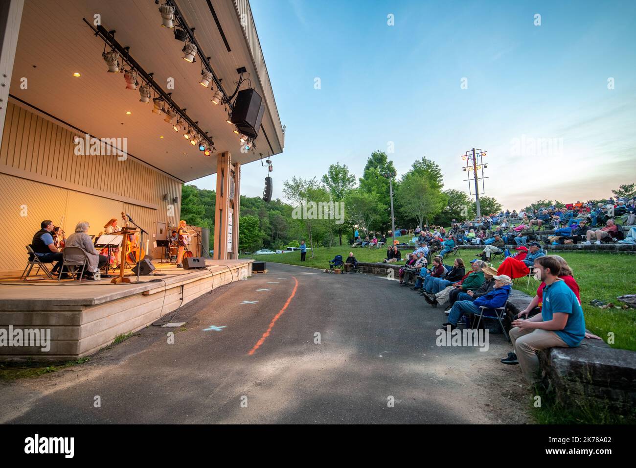 Dori Freeman and the Winston Salem Symphony performing on stage at Blue ...