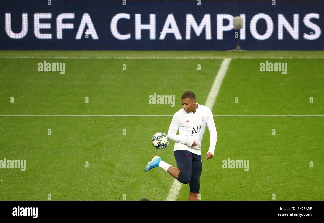 KYLIAN MBAPPE - 30/09/2019 - A day before GALATASARAY - PSG PARIS, team ...