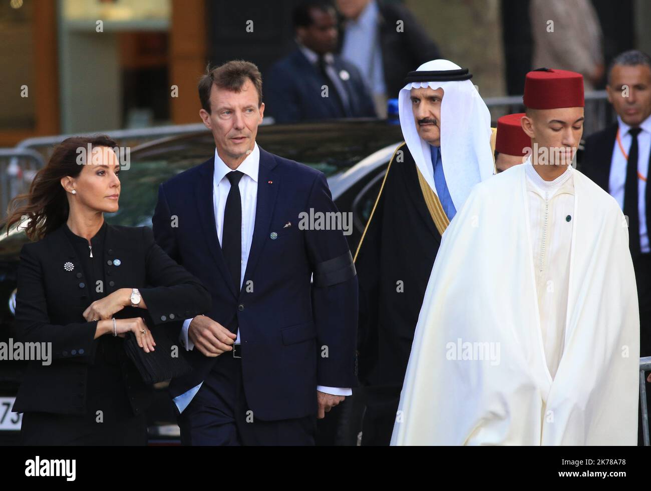 Former French president Jacques Chirac Funeral at the Eglise Saint ...