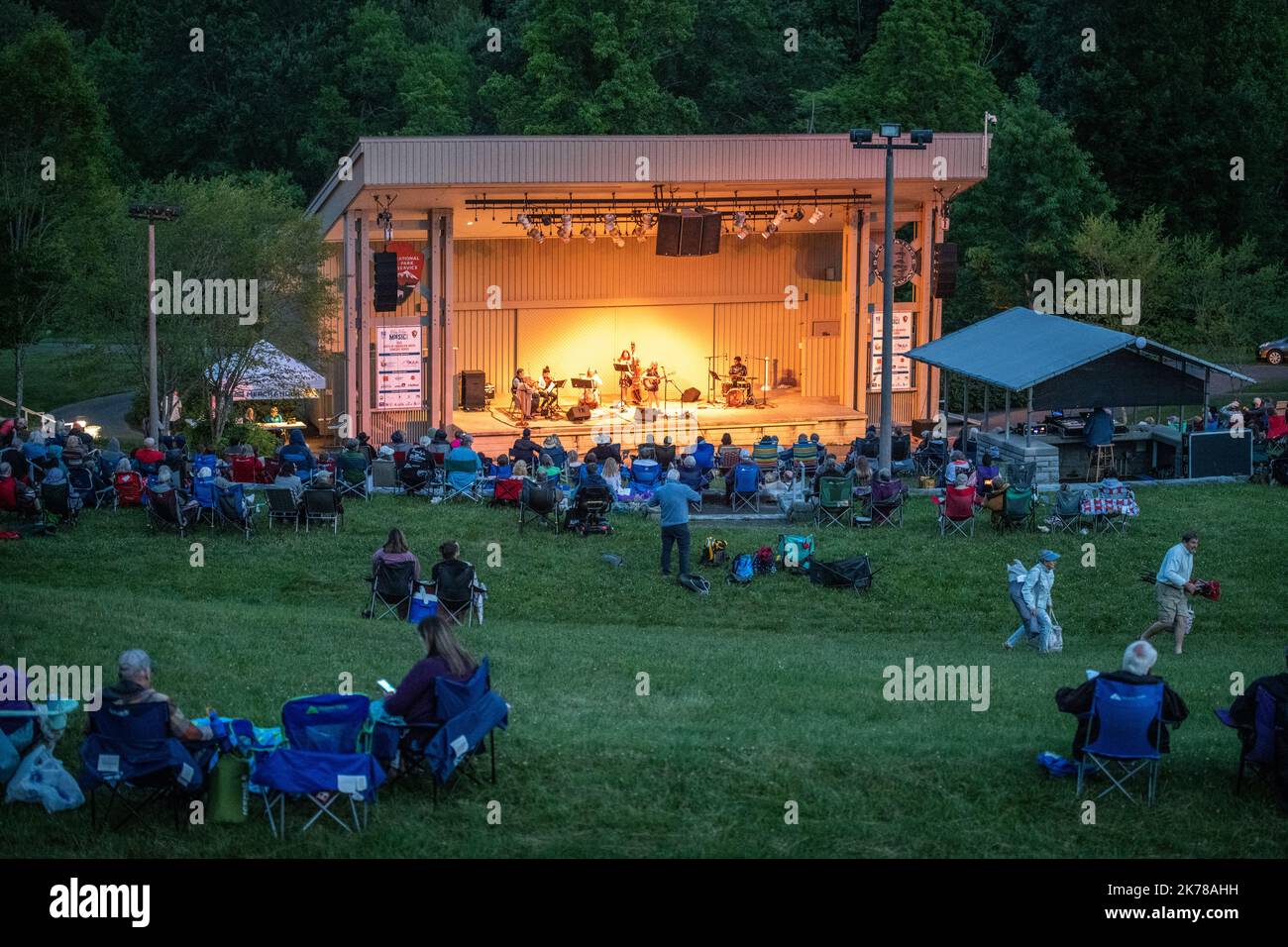 Dori Freeman and the Winston Salem Symphony performing on stage at Blue ...