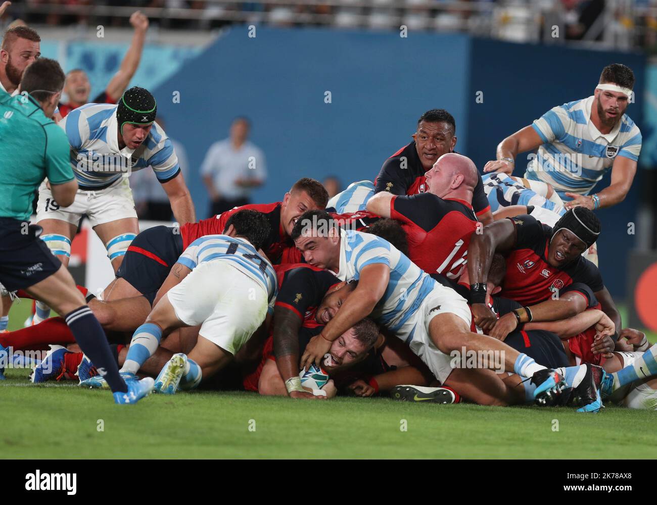 Essai Luke Cowan- Dickie in England during the World Cup Japan 2019 ...