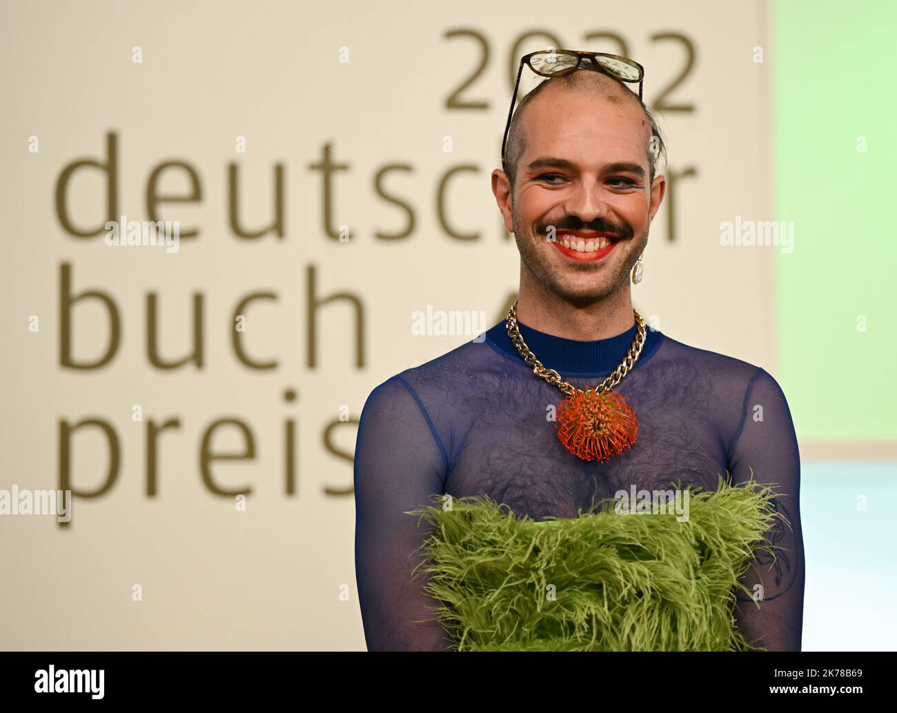 17 October 2022, Hesse, Frankfurt/Main: Kim de l'Horizon ("Blood Book ...