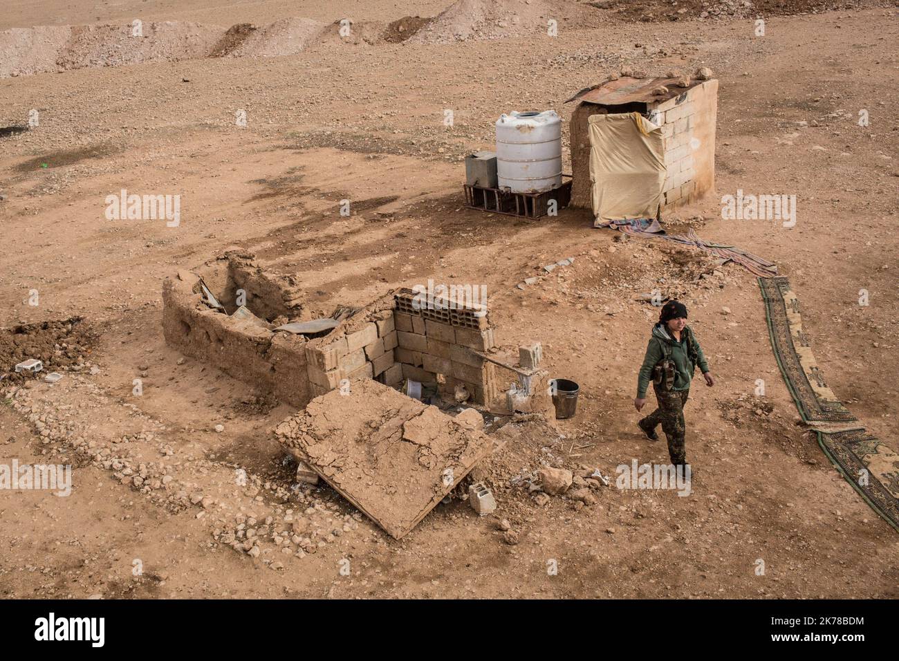 North Syria - Ain-Issa, zone situee a quelques kms du bastion ...