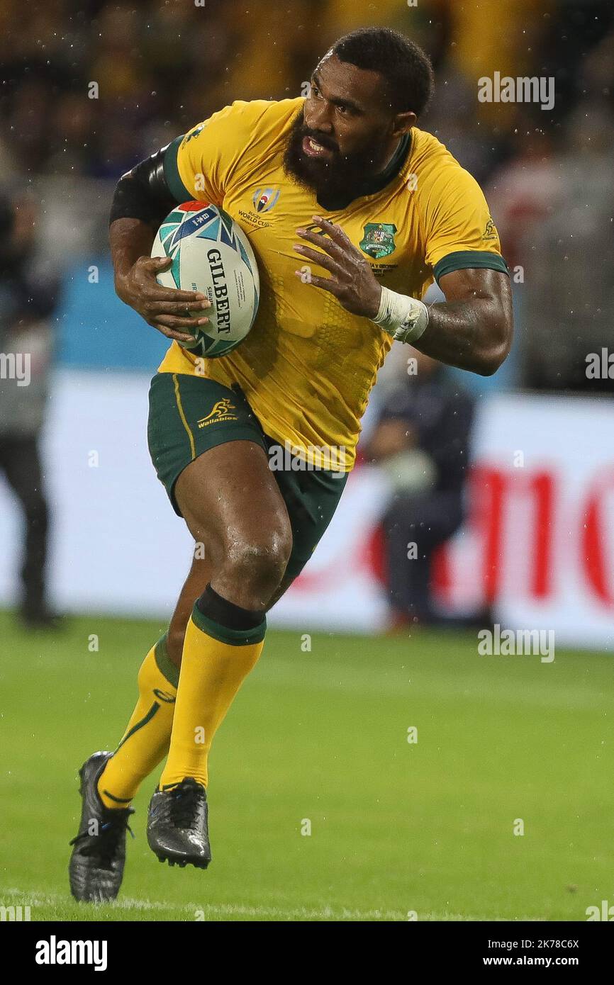 Marika Koroibete of Australia during the World Cup Japan 2019, Pool D ...