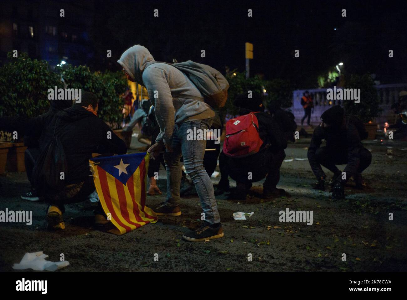 The third consecutive day of protest in the streets of Barcelona to ...