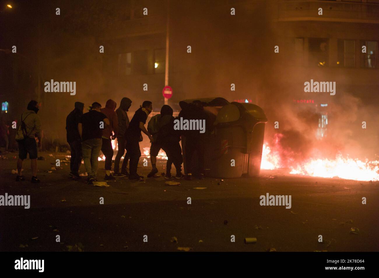 5th day of protests against prison sentences required for Catalan ...