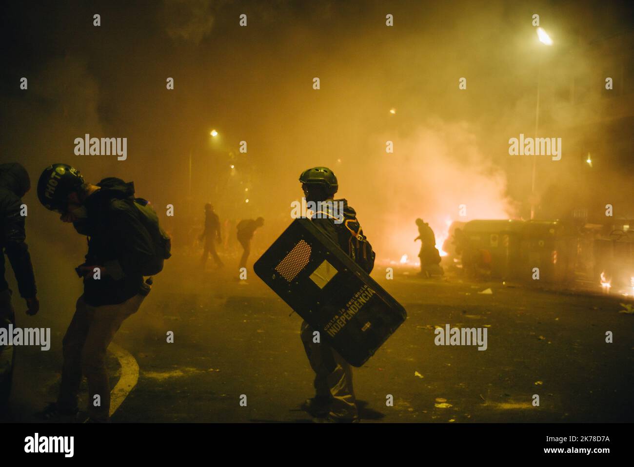 5th day of protests against prison sentences required for Catalan ...