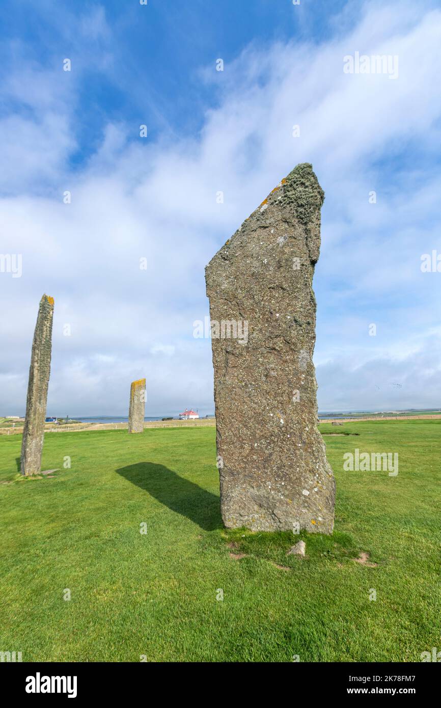 Stones of Stenness, Neolithic monument , Standing stones, mainland of ...