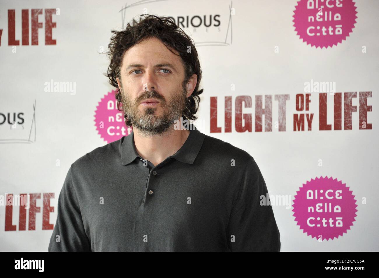 Roma, Photocall film Light of my life . Pictured : Casey Affleck Stock ...