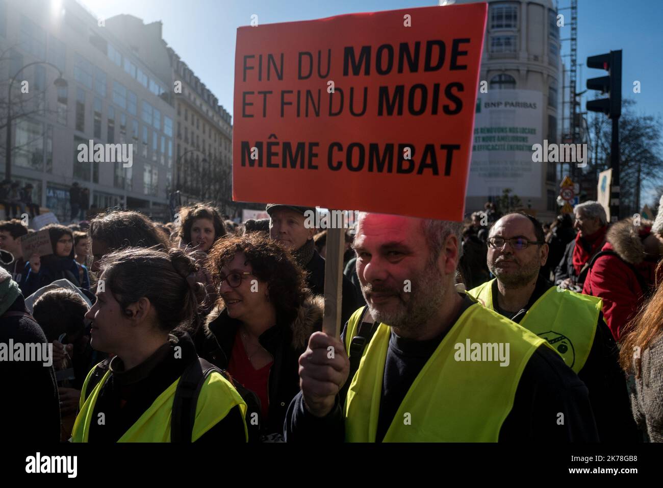 Yellow Jacket protests in Paris Stock Photo - Alamy
