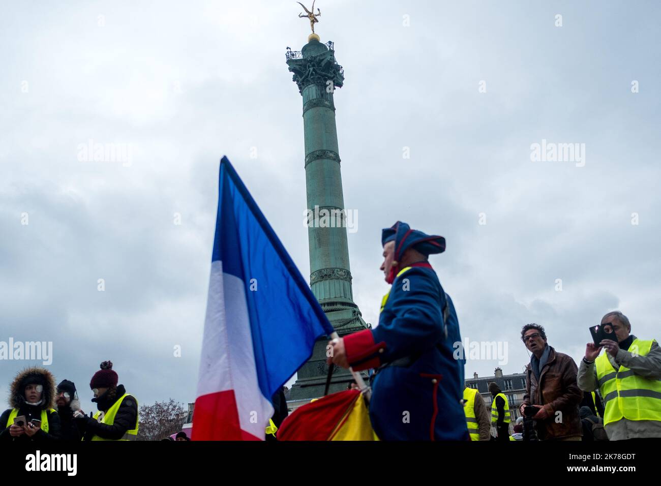 Yellow Jacket protests in Paris Stock Photo - Alamy