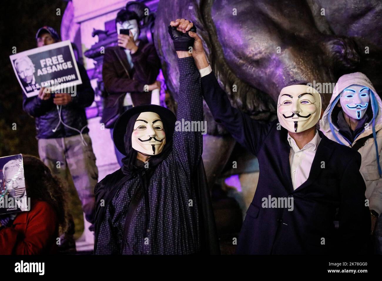 PARIS FRANCE NOV 5TH 2019 - MILLION MASK MARCH FOR PRESS FREEDOM AND ...
