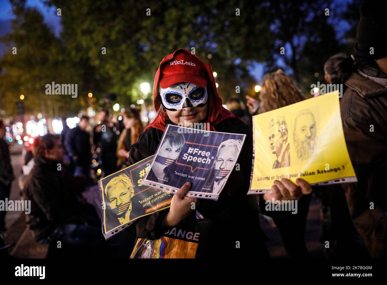 PARIS FRANCE NOV 5TH 2019 - MILLION MASK MARCH FOR PRESS FREEDOM AND ...
