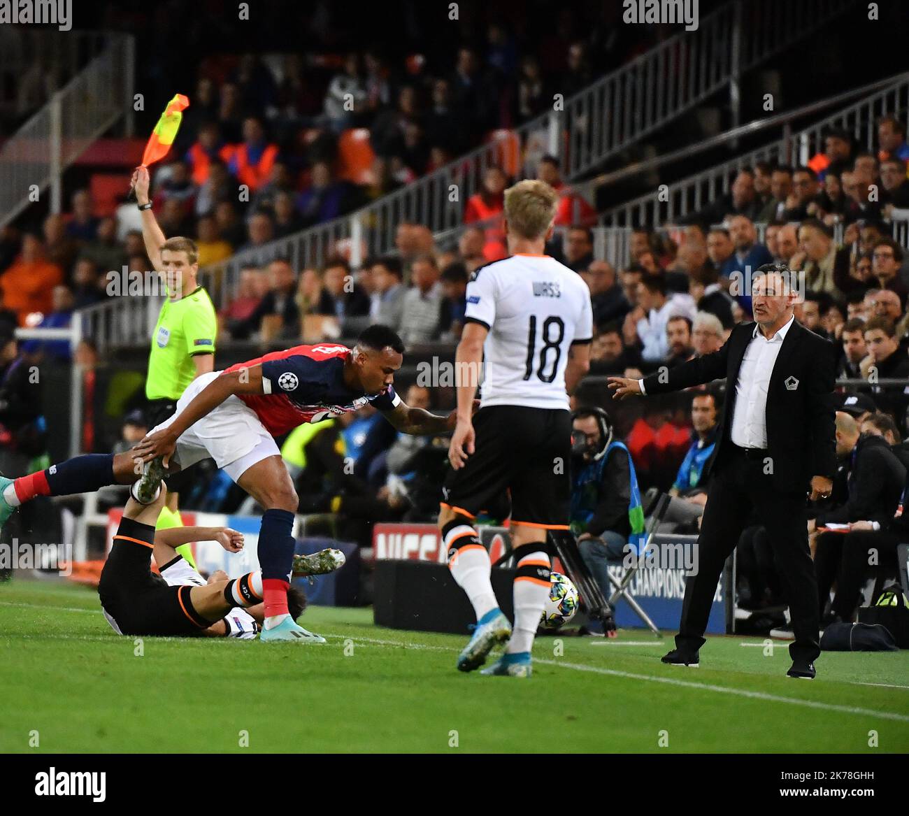 A Valence (Espagne), UEFA Valence LOSC 05 11 2019 VALENCE VS LILLE ...