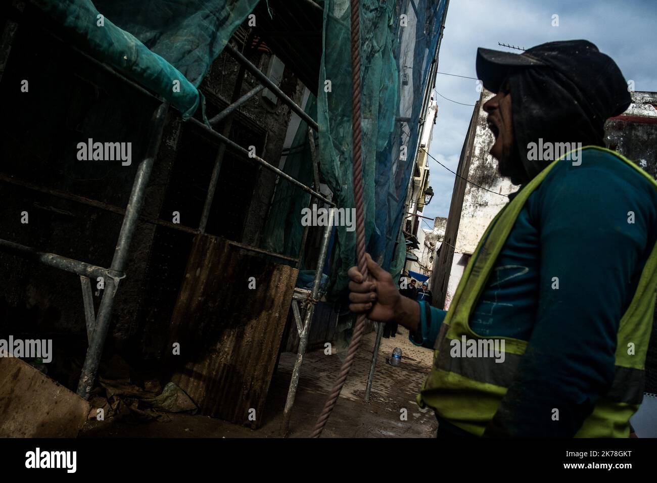 / 1/18/2019 - Morocco / Rabat - Work in progress in the Medina of Rabat ...