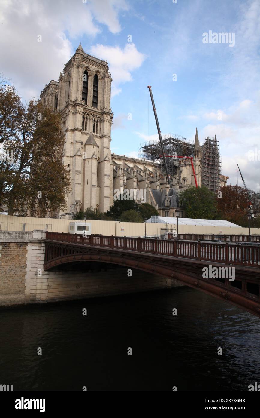 works at Notre Dame de Paris cathedral devastated by a fire more than 6 ...