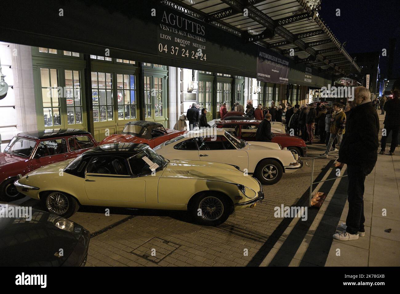 Vintage car auction sale in Lyon, center of France Stock Photo - Alamy