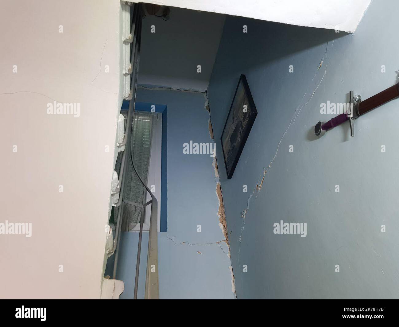 Earthquake in Teil, eastern France, 5,4 on Richter scale Stock Photo ...