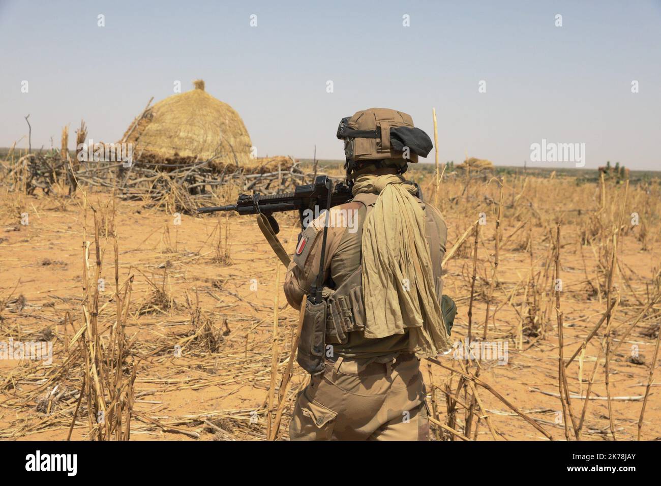 French soldiers of Operation Barkhane. Operation Barkhane is an ongoing ...