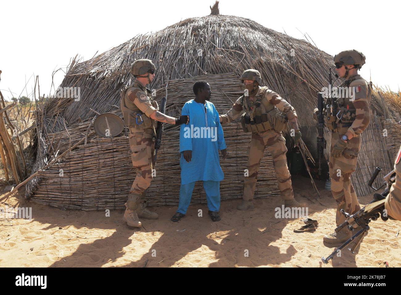 French soldiers of Operation Barkhane. Operation Barkhane is an ongoing ...