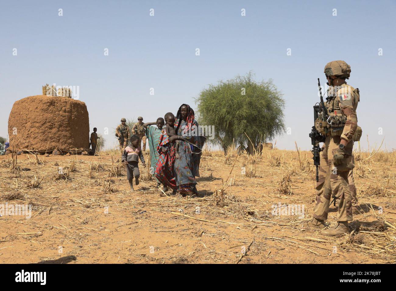 French soldiers of Operation Barkhane. Operation Barkhane is an ongoing ...
