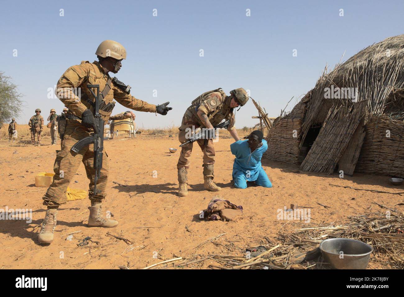French soldiers of Operation Barkhane. Operation Barkhane is an ongoing ...
