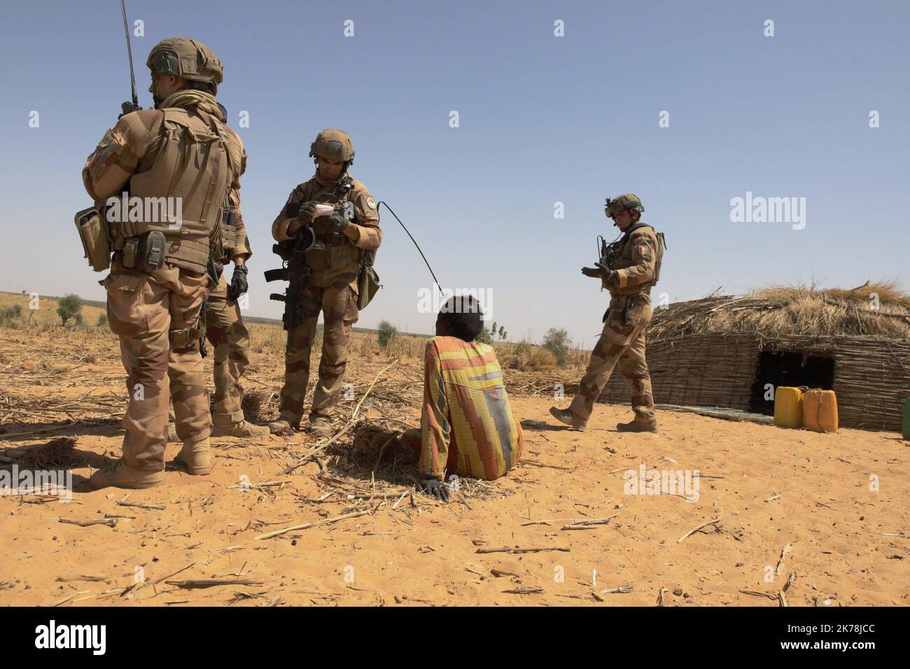 French soldiers of Operation Barkhane. Operation Barkhane is an ongoing ...