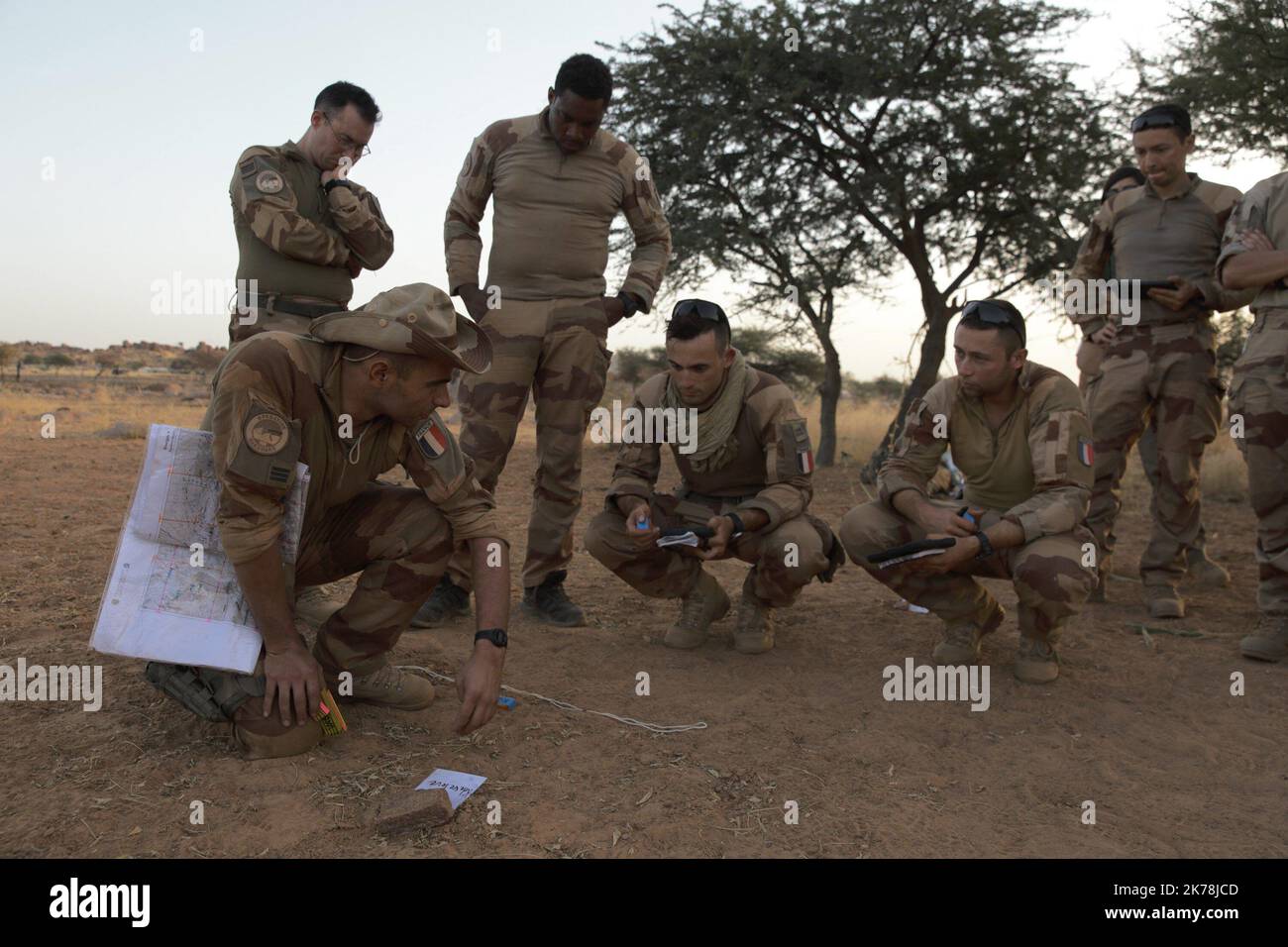 French soldiers of Operation Barkhane. Operation Barkhane is an ongoing ...