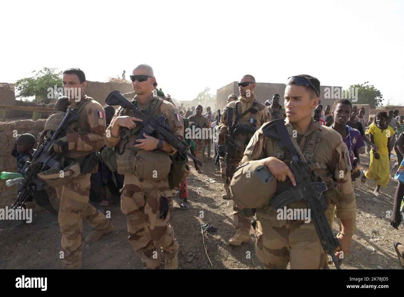 French soldiers of Operation Barkhane. Operation Barkhane is an ongoing ...
