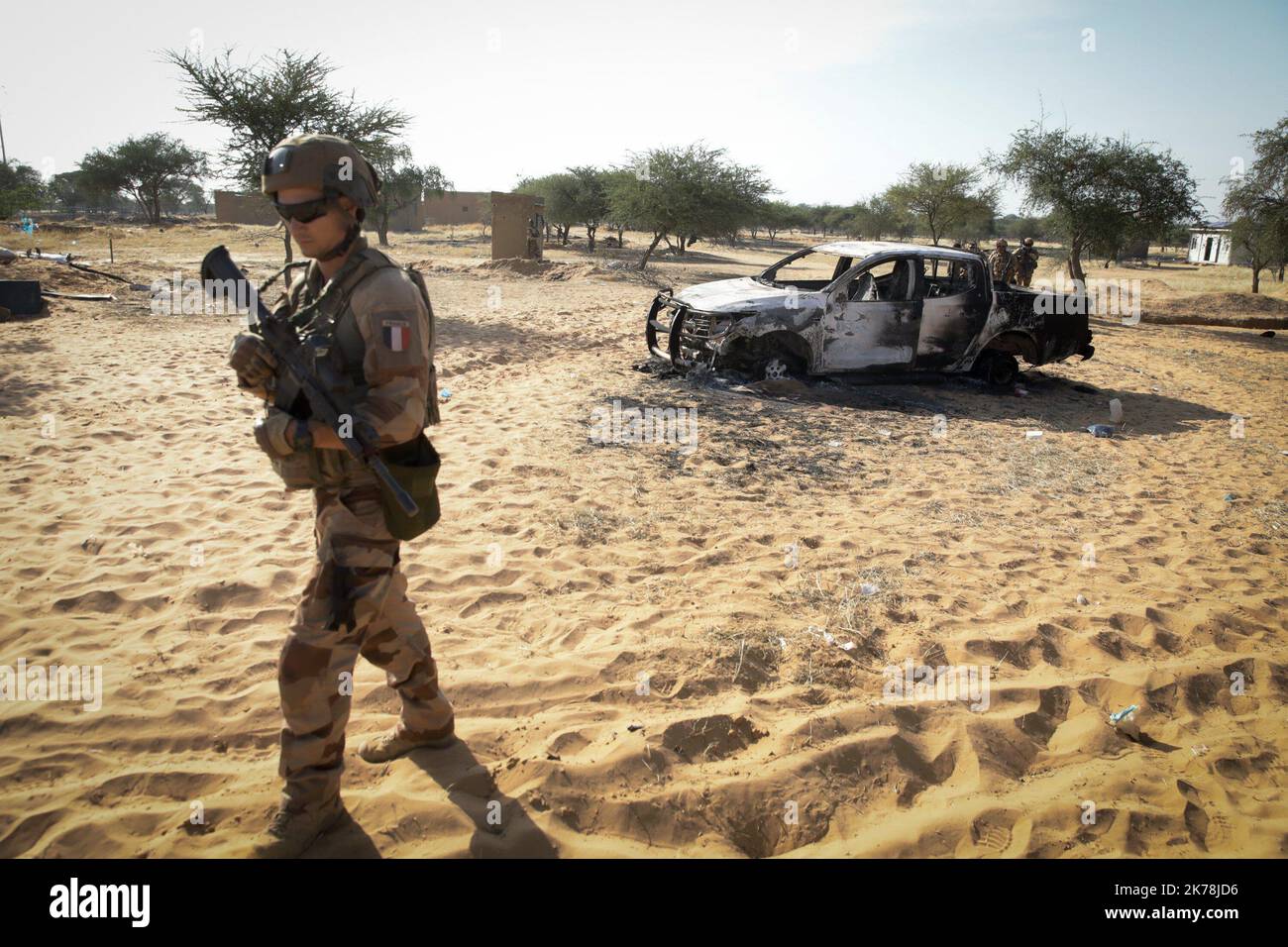 French soldiers of Operation Barkhane. Operation Barkhane is an ongoing ...
