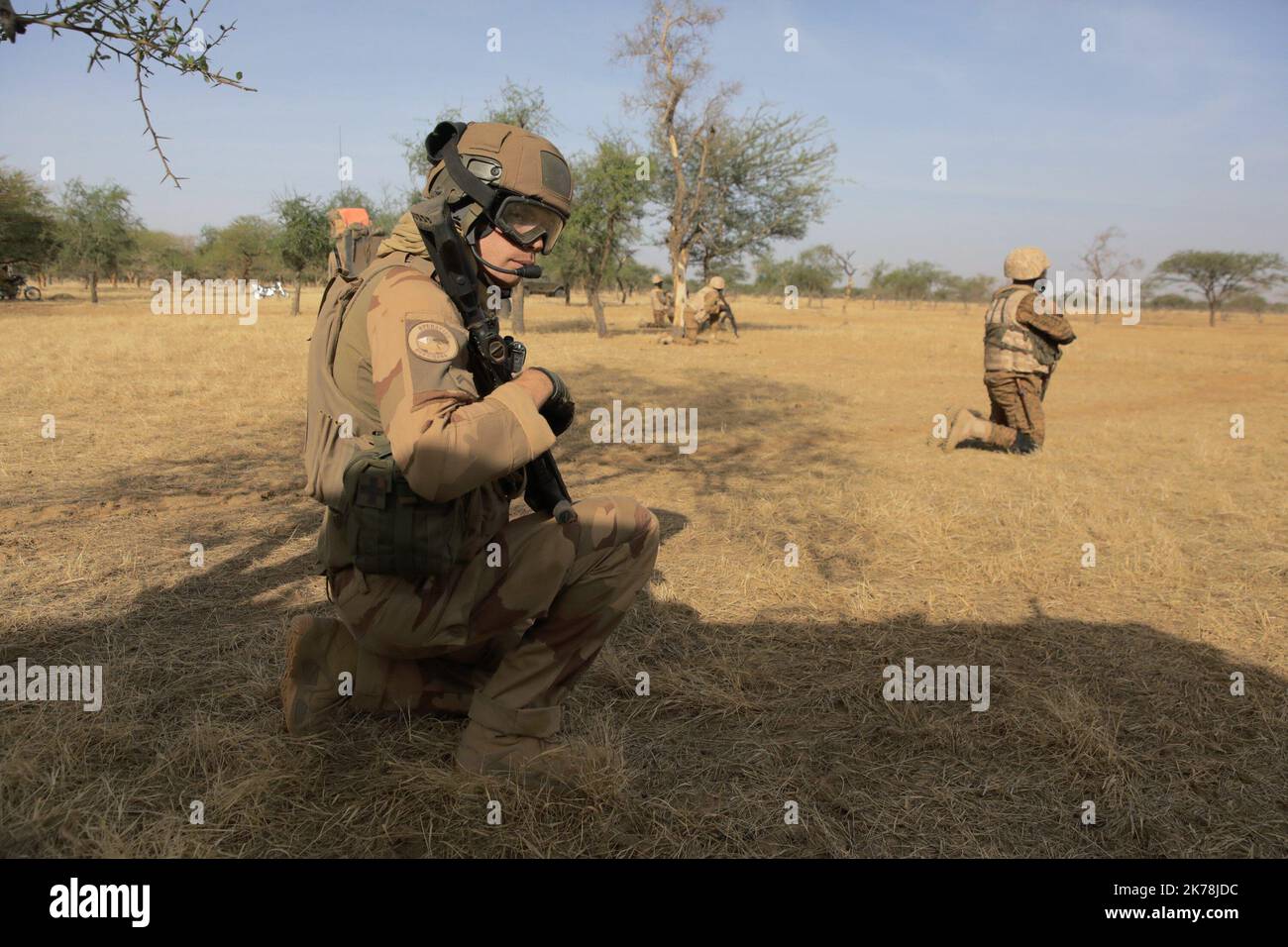 French soldiers of Operation Barkhane. Operation Barkhane is an ongoing ...
