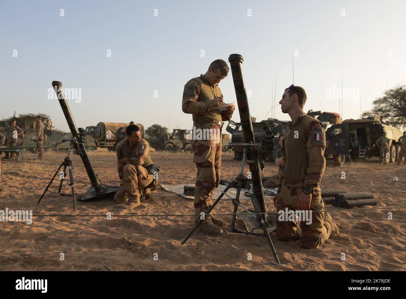 French soldiers of Operation Barkhane. Operation Barkhane is an ongoing ...