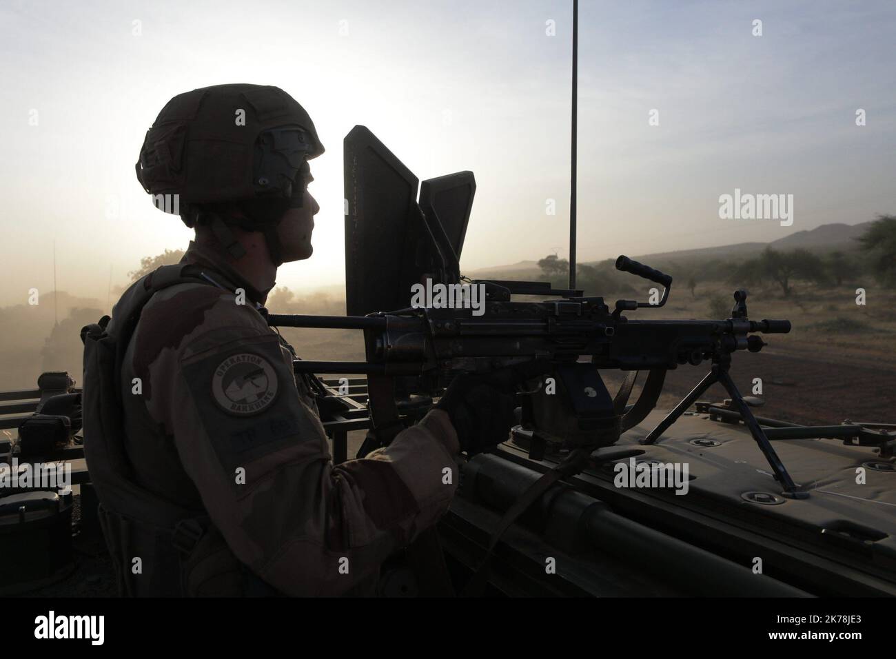 French soldiers of Operation Barkhane. Operation Barkhane is an ongoing ...