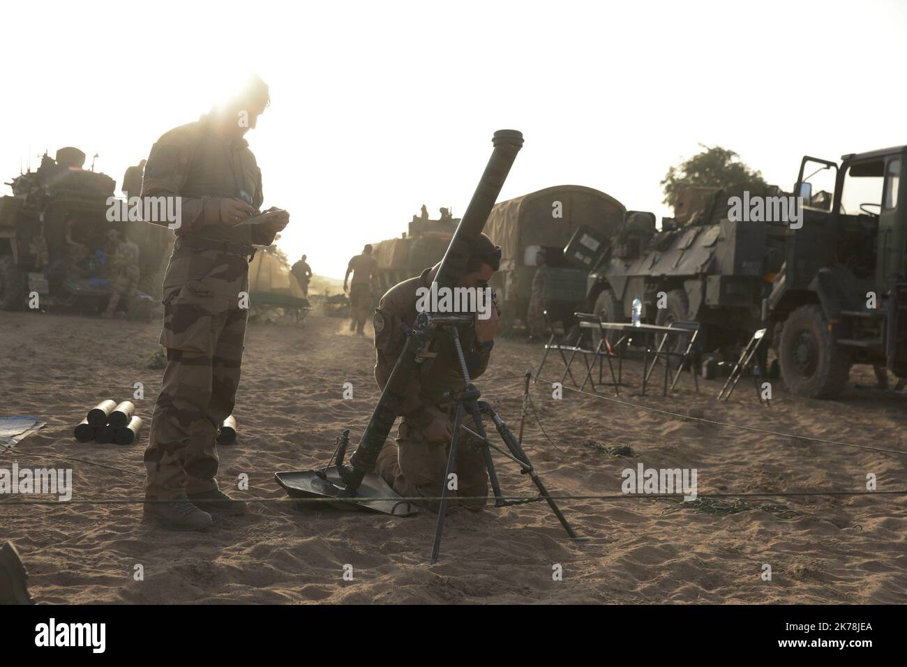 French soldiers of Operation Barkhane. Operation Barkhane is an ongoing ...