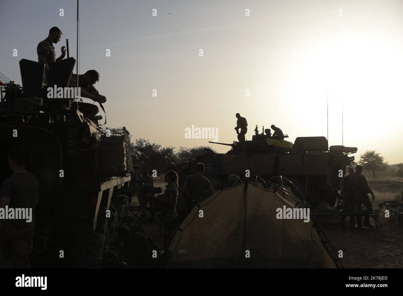French soldiers of Operation Barkhane. Operation Barkhane is an ongoing ...