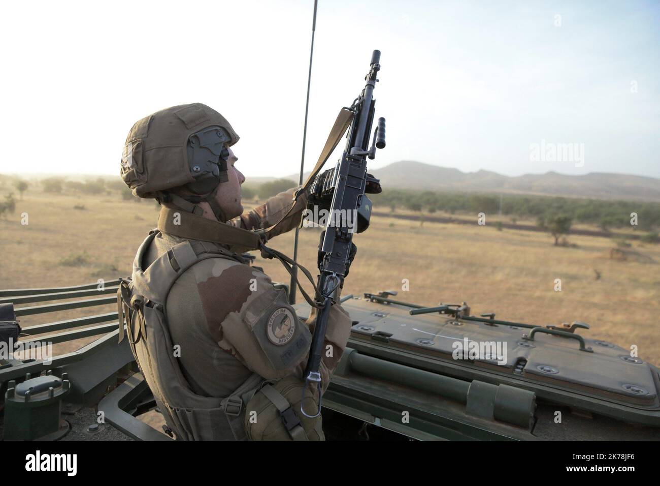 French soldiers of Operation Barkhane. Operation Barkhane is an ongoing ...