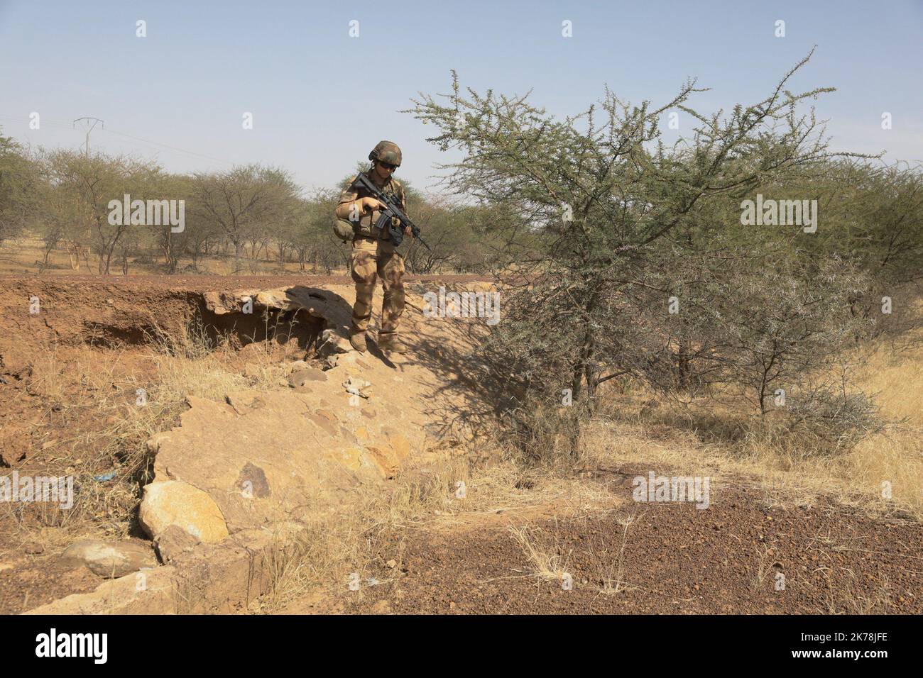 French soldiers of Operation Barkhane. Operation Barkhane is an ongoing ...